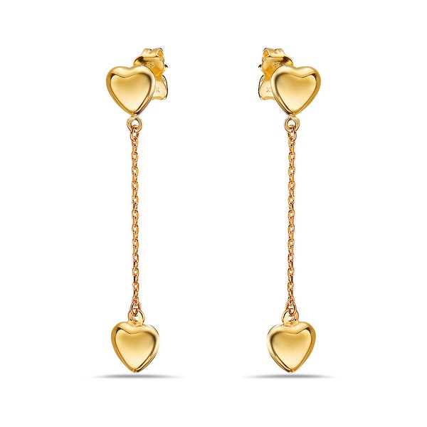 Heart Earrings - Etsy