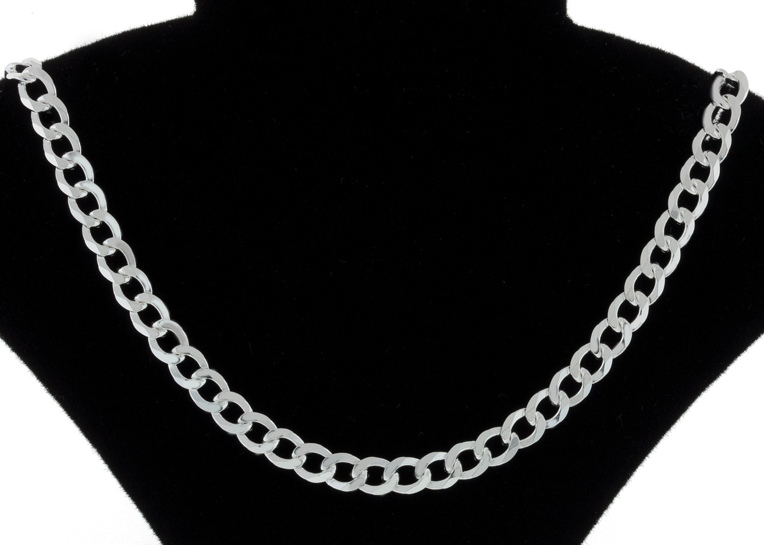Italian Sterling Silver 4.25mm Curb Chain Necklace - Etsy