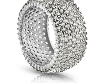 Micro Pave Ring | Etsy