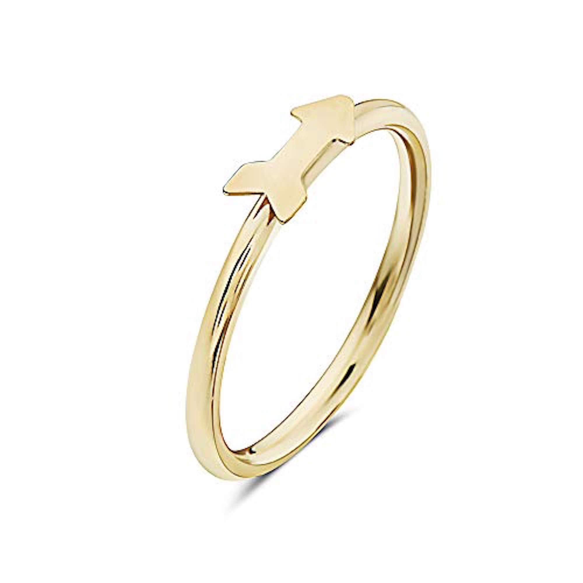 14K Gold Geometric Shape Minimalist Trendy Ring all Shapes | Etsy