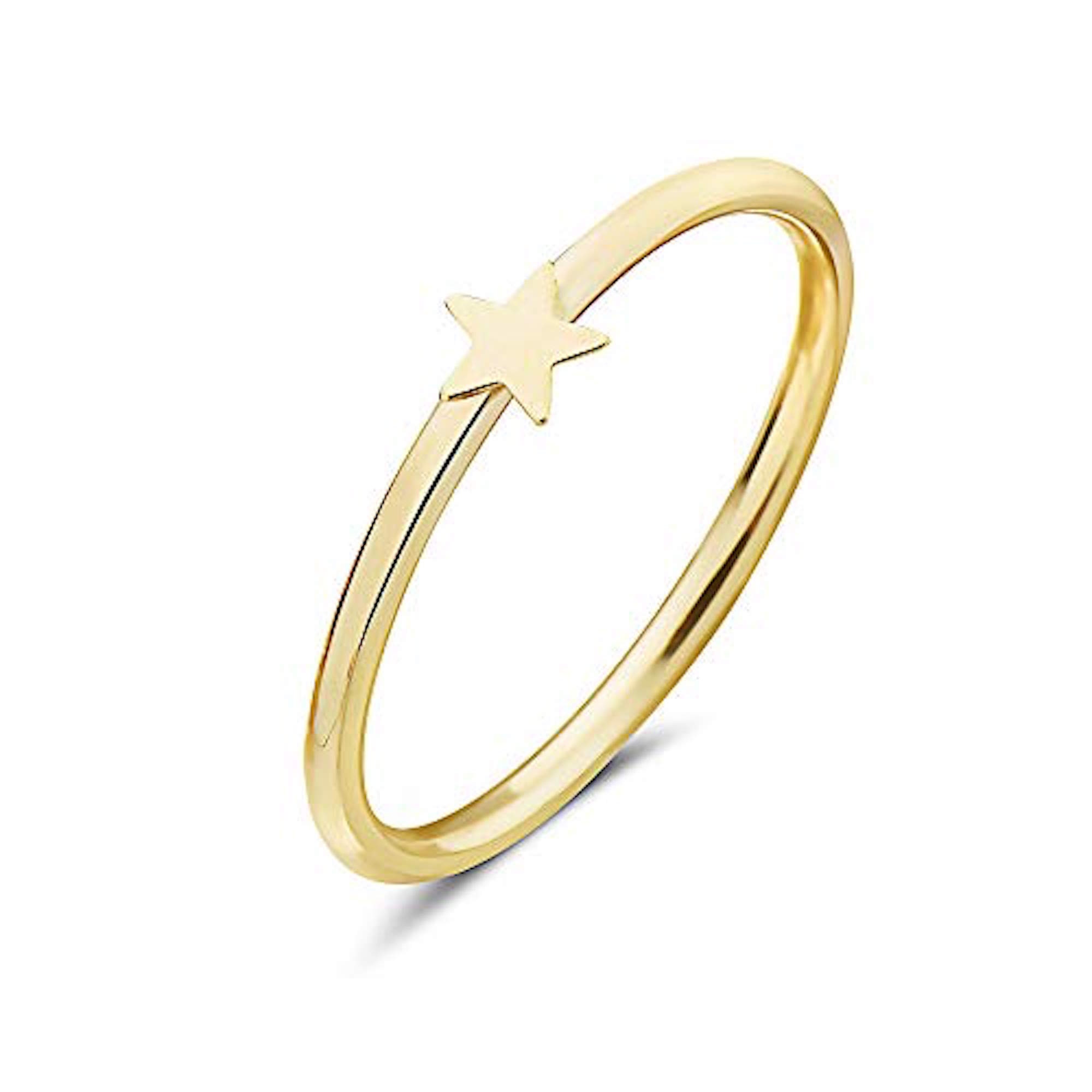 14K Gold Geometric Shape Minimalist Trendy Ring all Shapes | Etsy