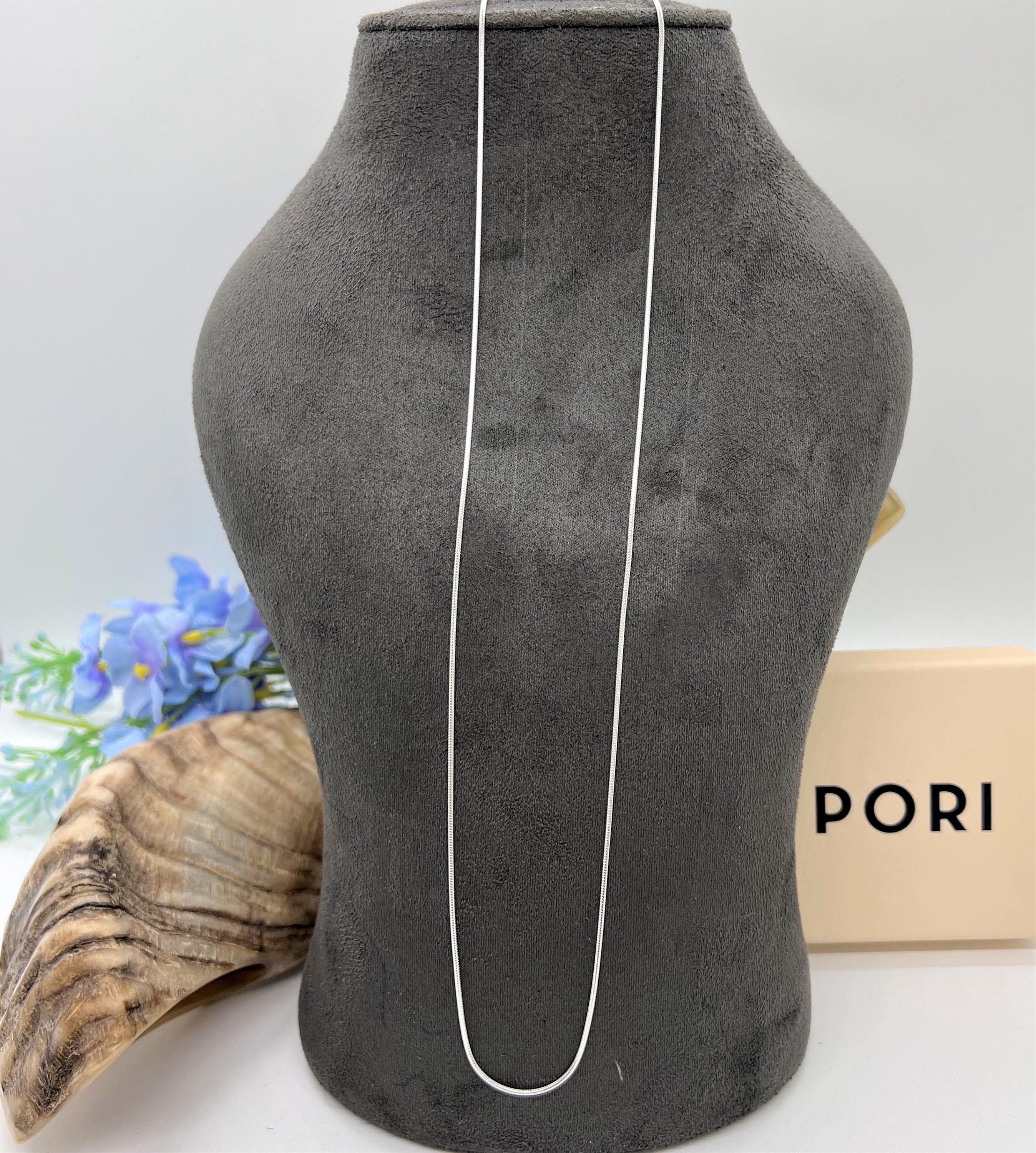 Italian Sterling Silver 1.5mm Snake Chain Necklace - Etsy