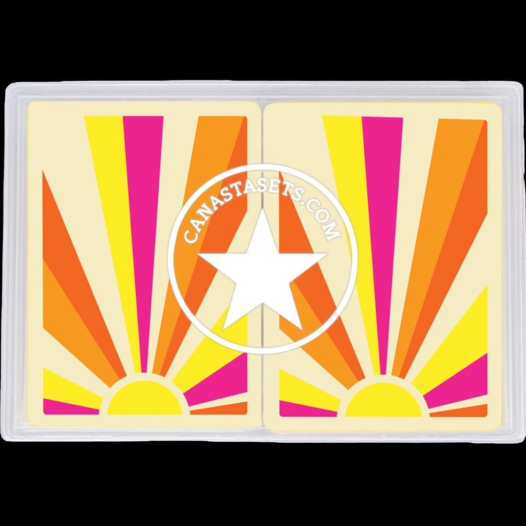 Playing Cards With Sun Rays and Sunshine - Etsy