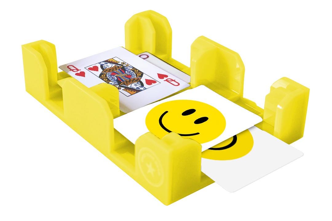 Canasta Spinner for Cards Neon Yellow Acrylic - Etsy