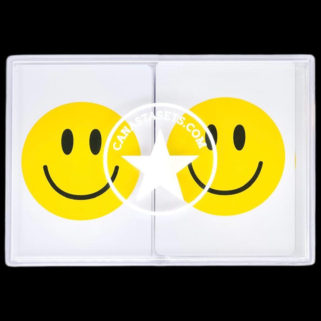 Playing Cards With Smile Face - Etsy