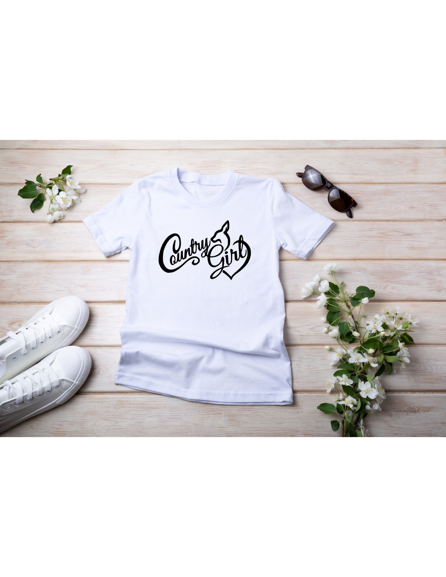 Country Girl Shirt Cowboy Boots Country Roots T-shirt Flower - Etsy