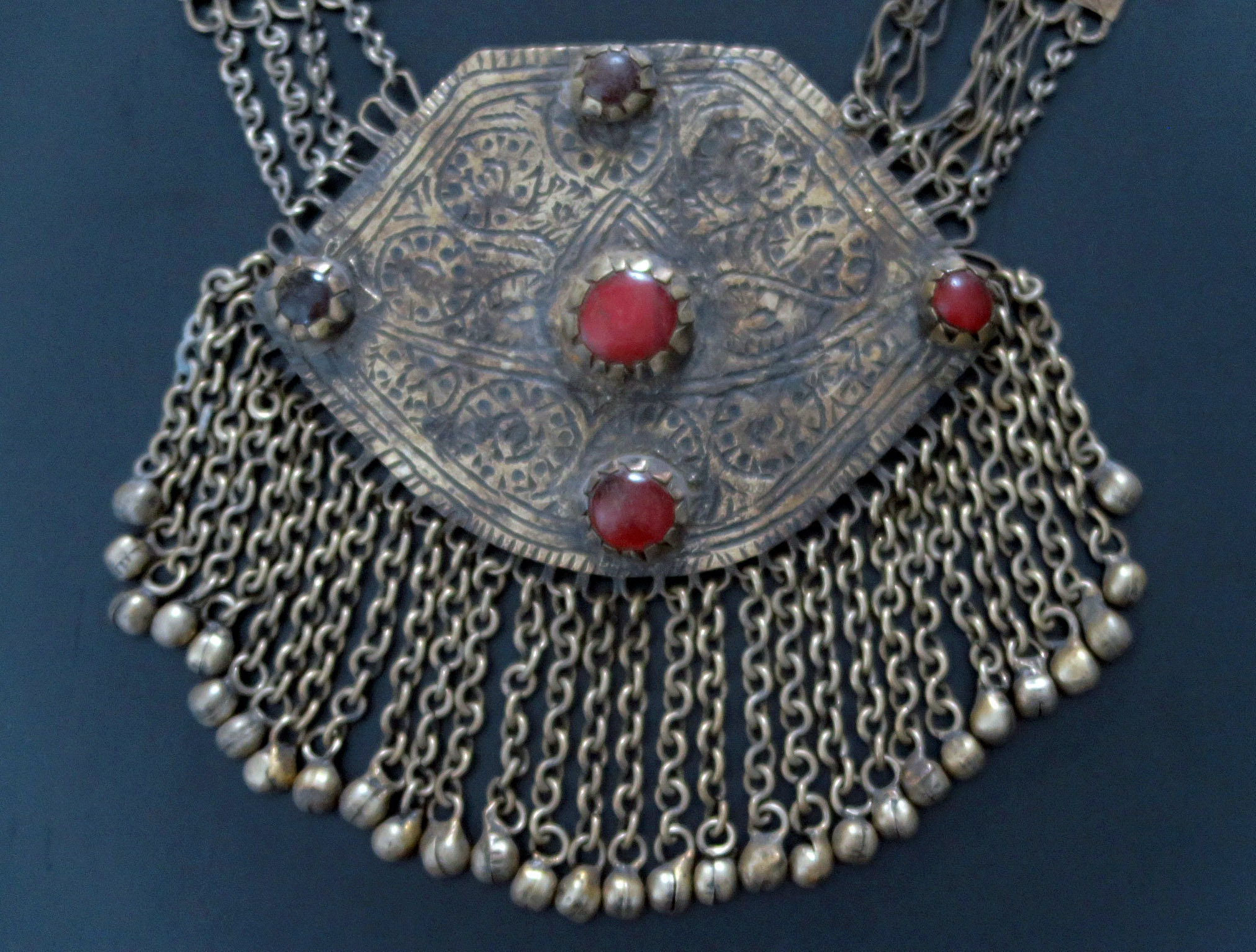 VINTAGE KASHMIRI NECKLACE - Very Old Dal-lake Necklace - Handcrafted ...