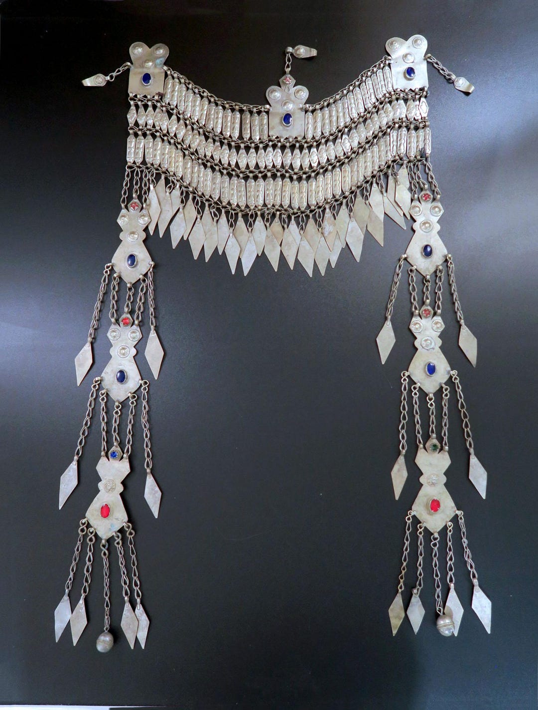 Extra-large Turkmen Headpiece - Traditional Vintage Ghaashbagh Sinsile ...