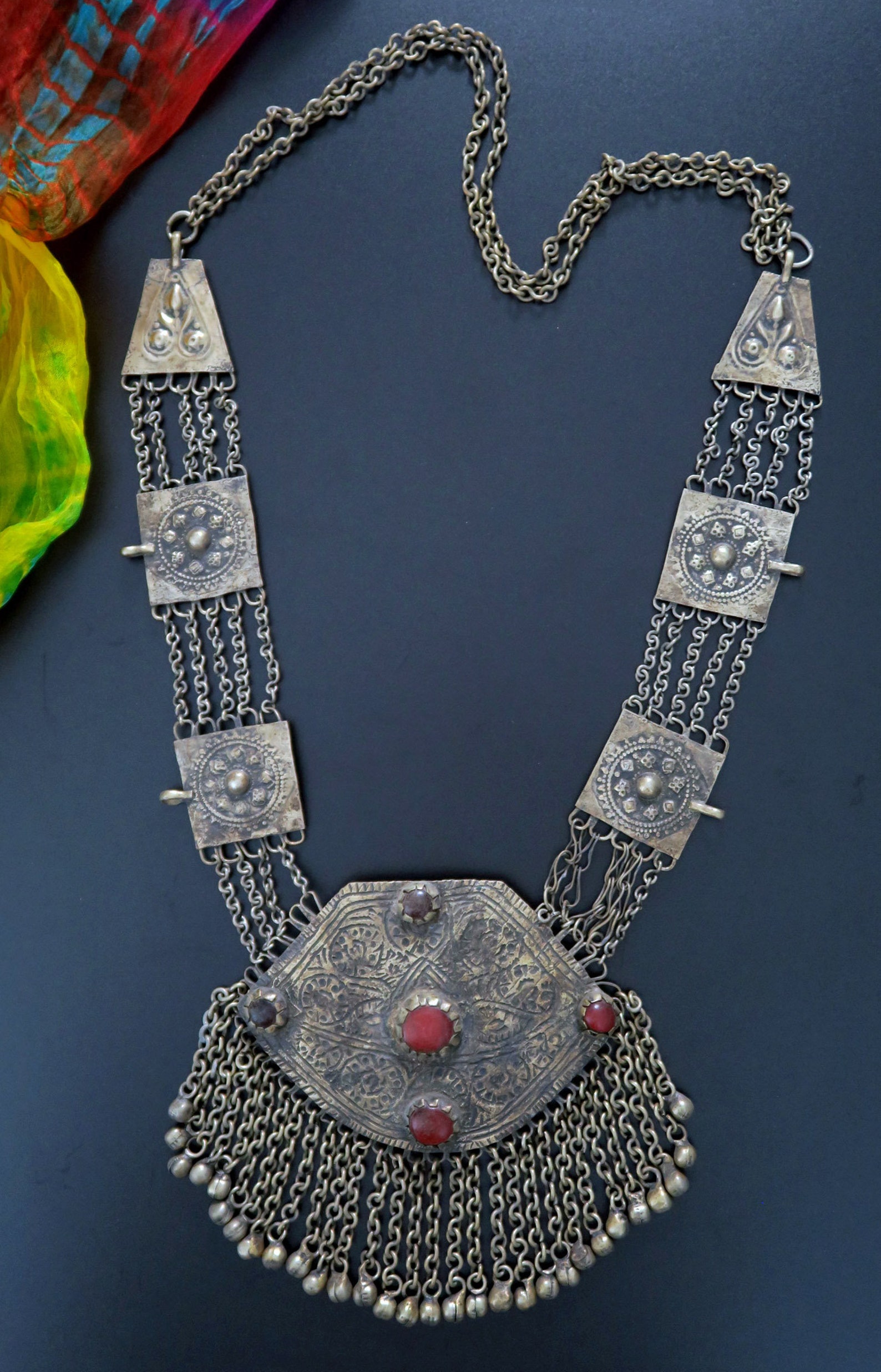 VINTAGE KASHMIRI NECKLACE - Very Old Dal-lake Necklace - Handcrafted ...