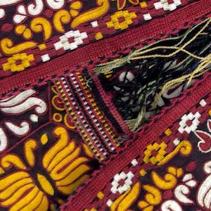 VINTAGE TURKMEN CHIRPY - Old Hand-embroidered Teke Woman's Silk Cherpy ...