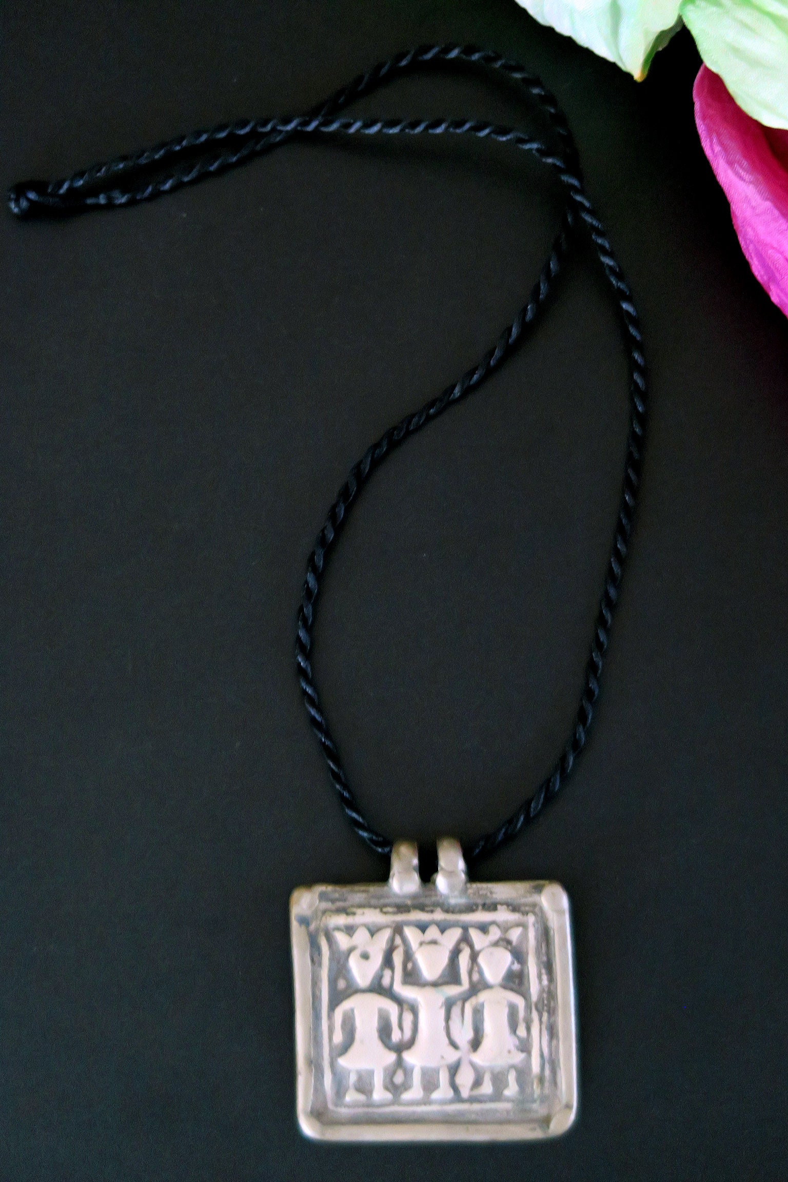 HOI MATA PENDANT - Very Old Symbolic Silver Pathri Pendant - Tribal ...