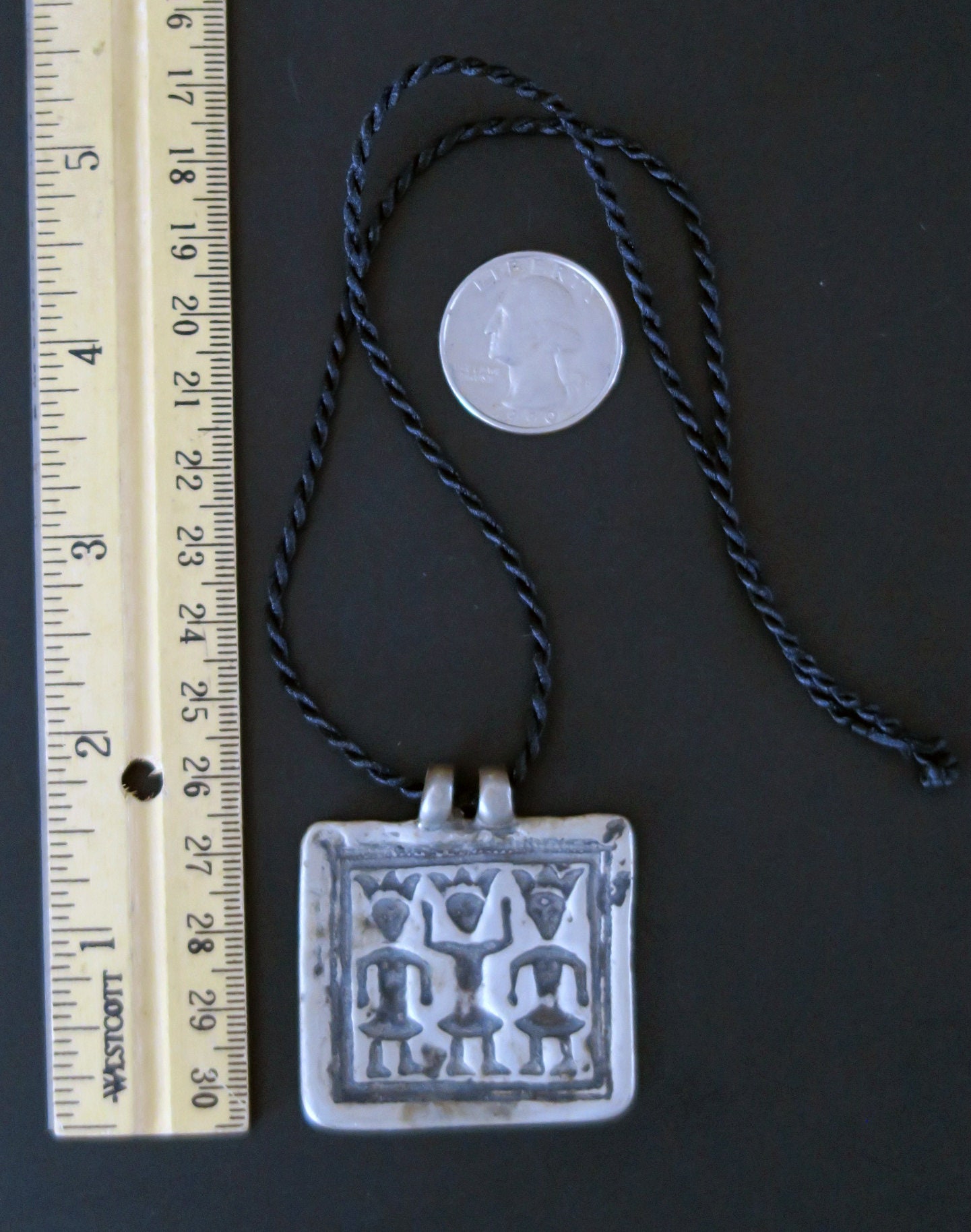 HOI MATA PENDANT - Very Old Symbolic Silver Pathri Pendant - Tribal ...