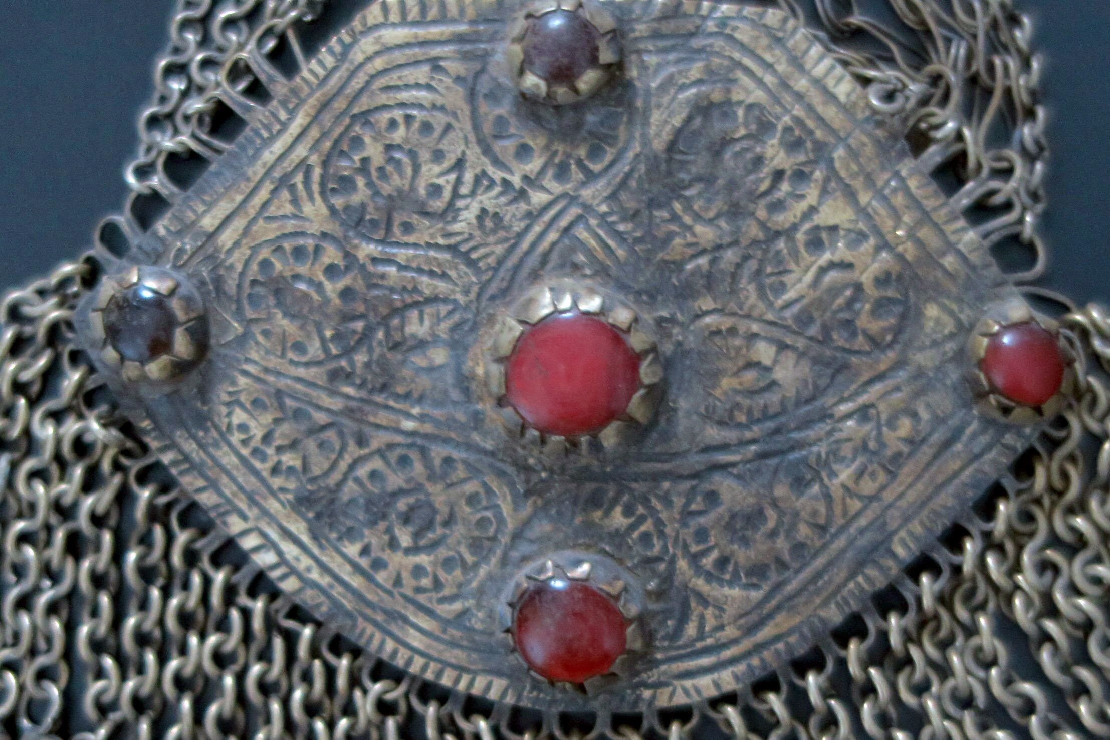 VINTAGE KASHMIRI NECKLACE - Very Old Dal-lake Necklace - Handcrafted ...