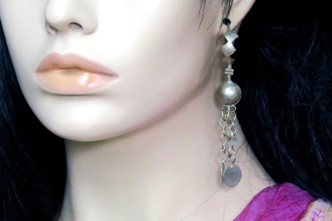 VINTAGE SINDH EARRINGS Tribal Jewelry From the Indus River Valley in ...