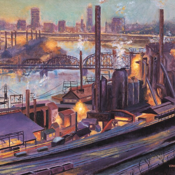 Steel Mill Art - Etsy