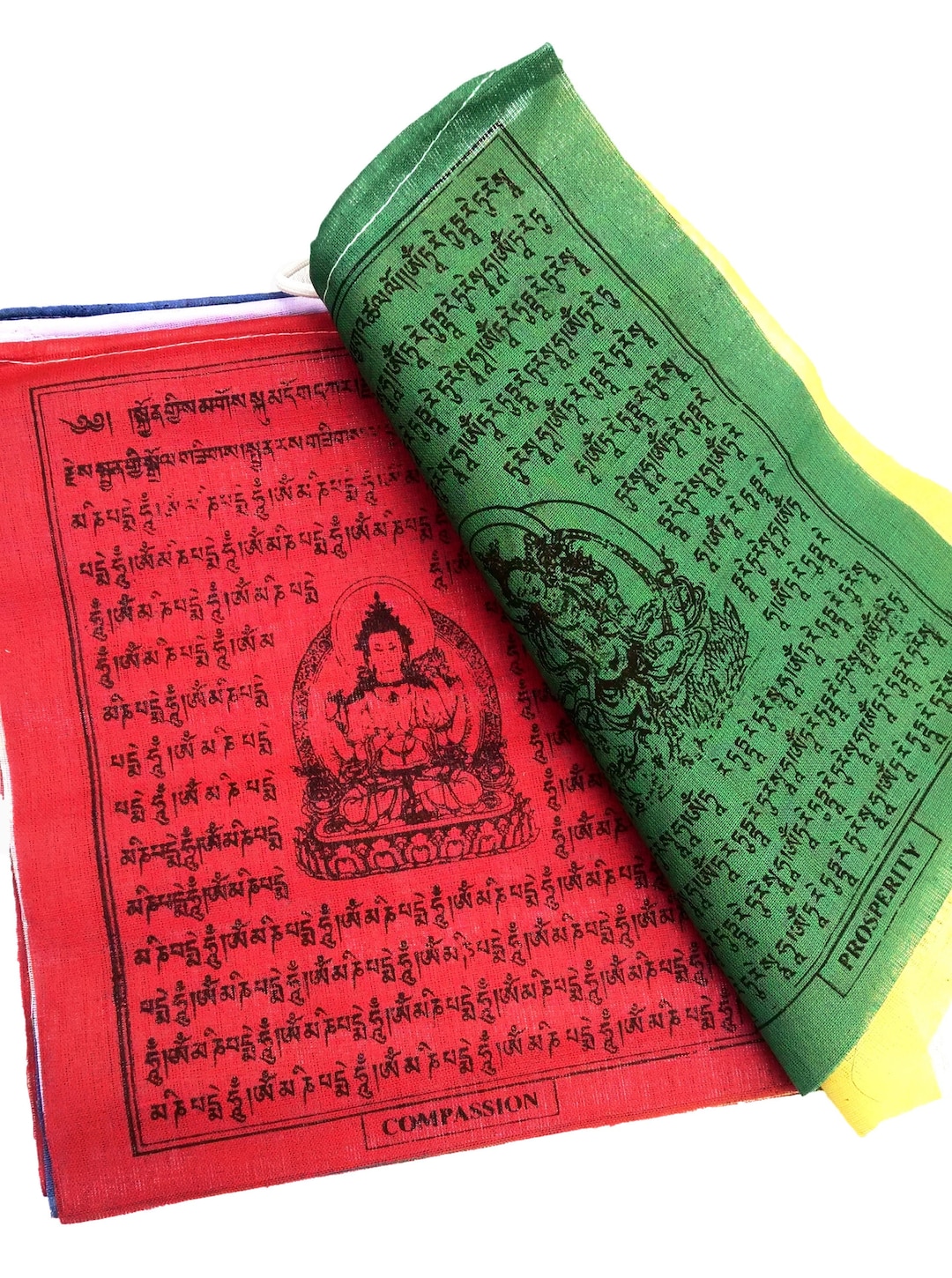 Tibetan Prayer Flags Deities Mantra Medicine Buddha Amitabha Buddha ...