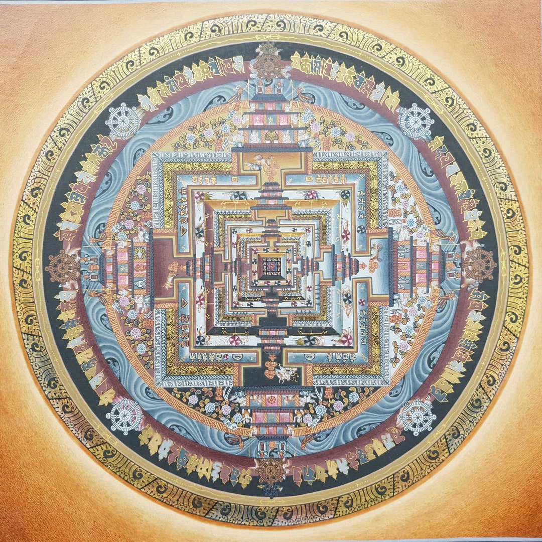 Wheel of Time, Kalachakra Mandala, Tibetan Thangka Painting, Yoga ...