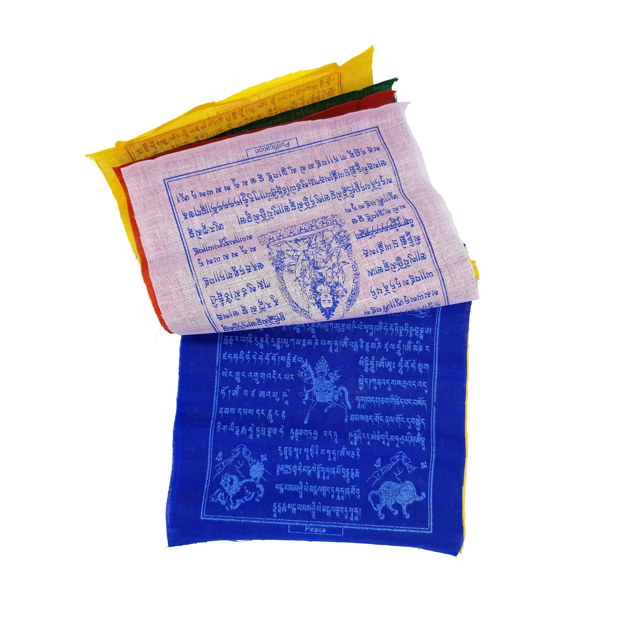 Tibetan Prayer Flags Deities Mantra Knowledge Prosperity Peace - Etsy