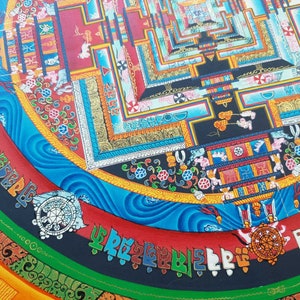 Wheel of Time, Kalachakra Mandala, Tibetan Thangka Painting, Meditation ...