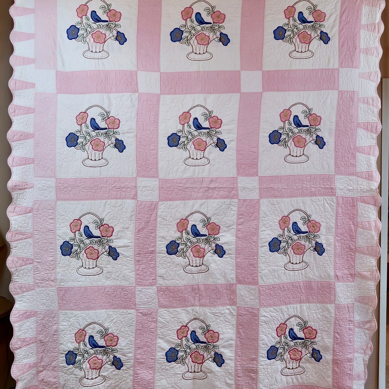 Flower Basket Quilt - Etsy