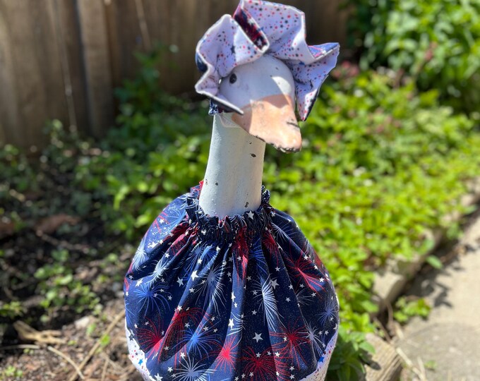 Goose Dress, 4th of July Goose Outfit, Garden Goose, Porch Goose ...