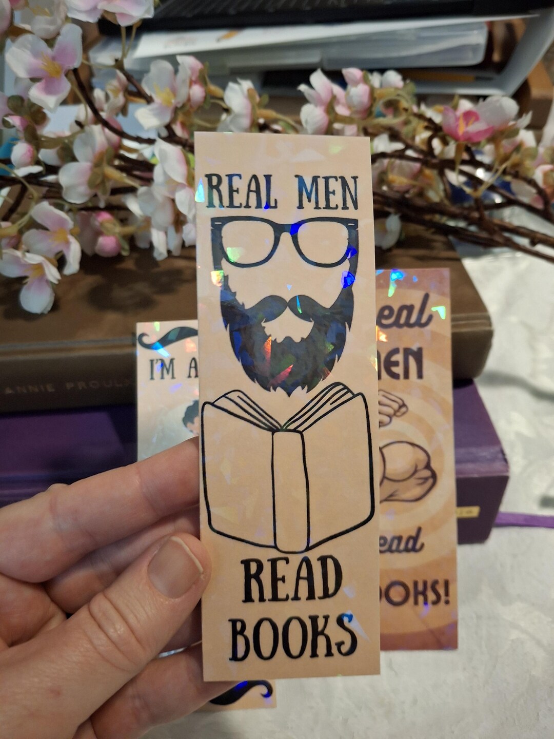 Real Men Read Books (beard Version) Bookmark. Laminated for Durability ...