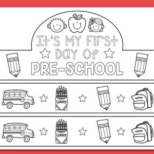 First Day of 3rd Grade Crown Printable, Third Grade Printables, Back to ...