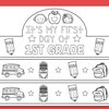 First Day of Kindergarten Crown Printable - Etsy