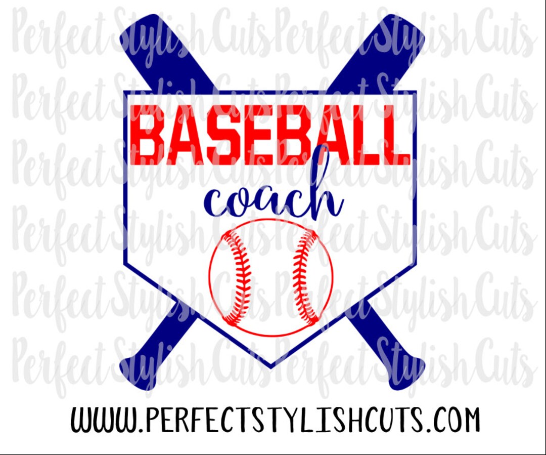 Baseball Coach SVG, DXF, EPS, Png Files for Cutting Machines Cameo or ...