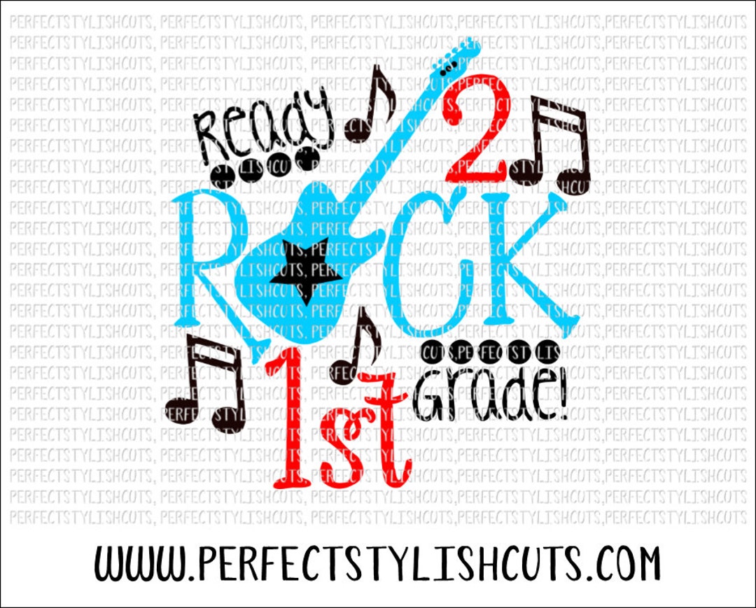 Rock 1st Grade SVG, DXF, EPS, Png Files for Cutting Machines Cameo or ...