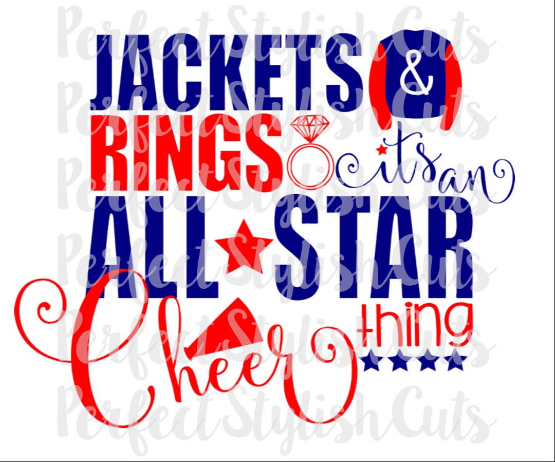 All Star Cheer SVG DXF Eps PNG Files for Cutting Machines - Etsy