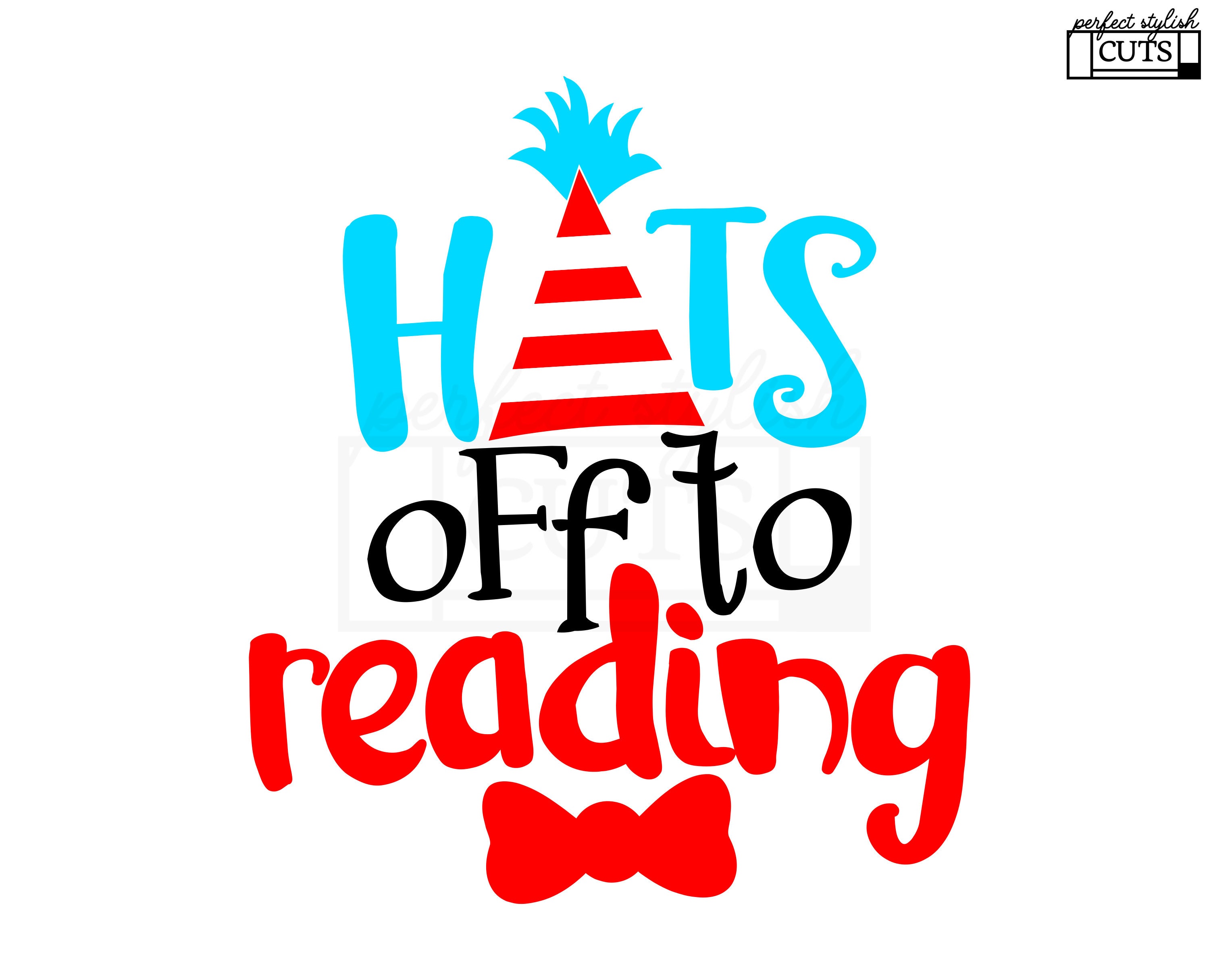 Hats off to Reading Svg Reading Week Svg Read Across America - Etsy Hats off to Reading Svg Reading Week Svg Read Across America - Etsy