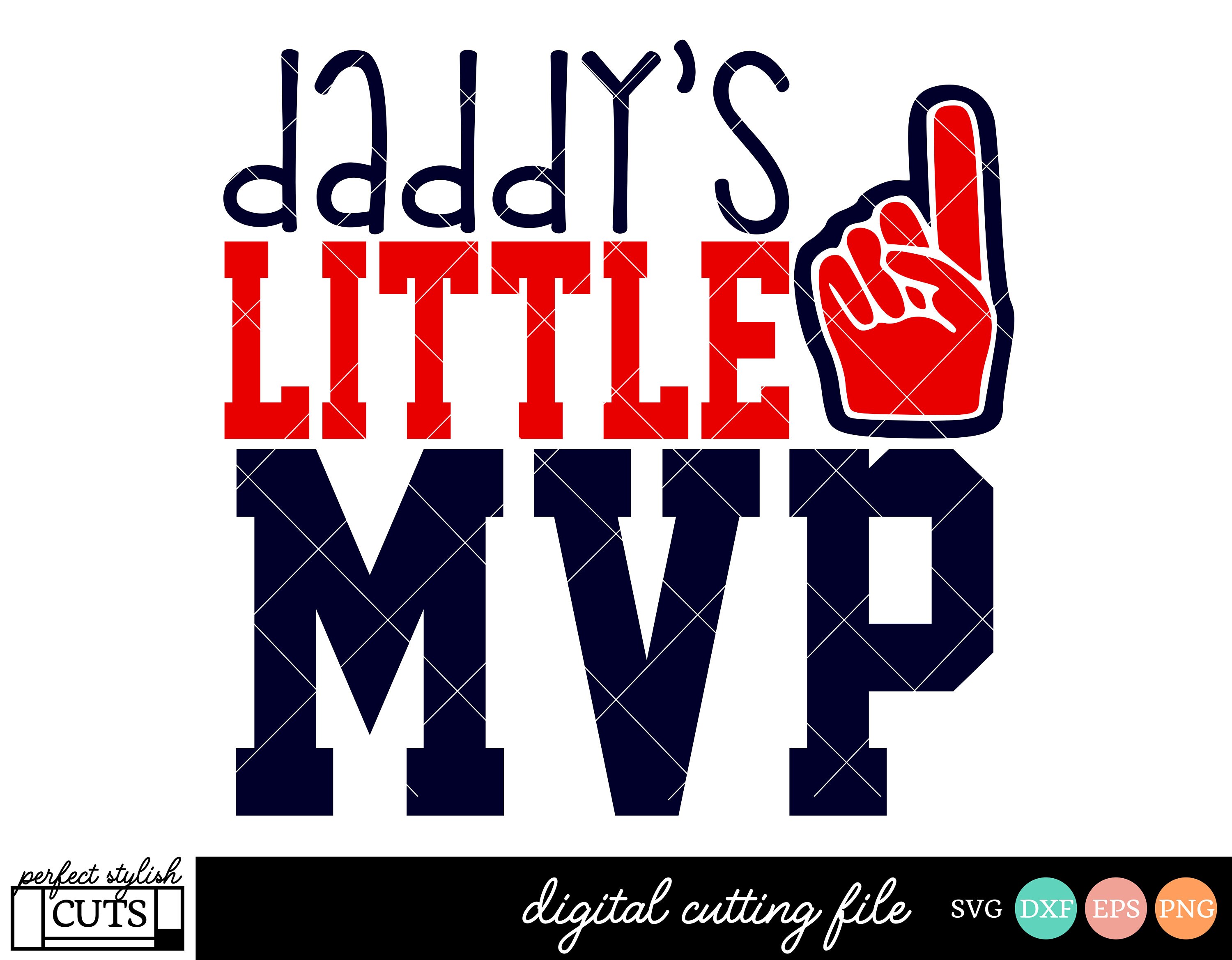 Daddy's Little MVP Svg Football Svg DXF EPS Png Baby - Etsy