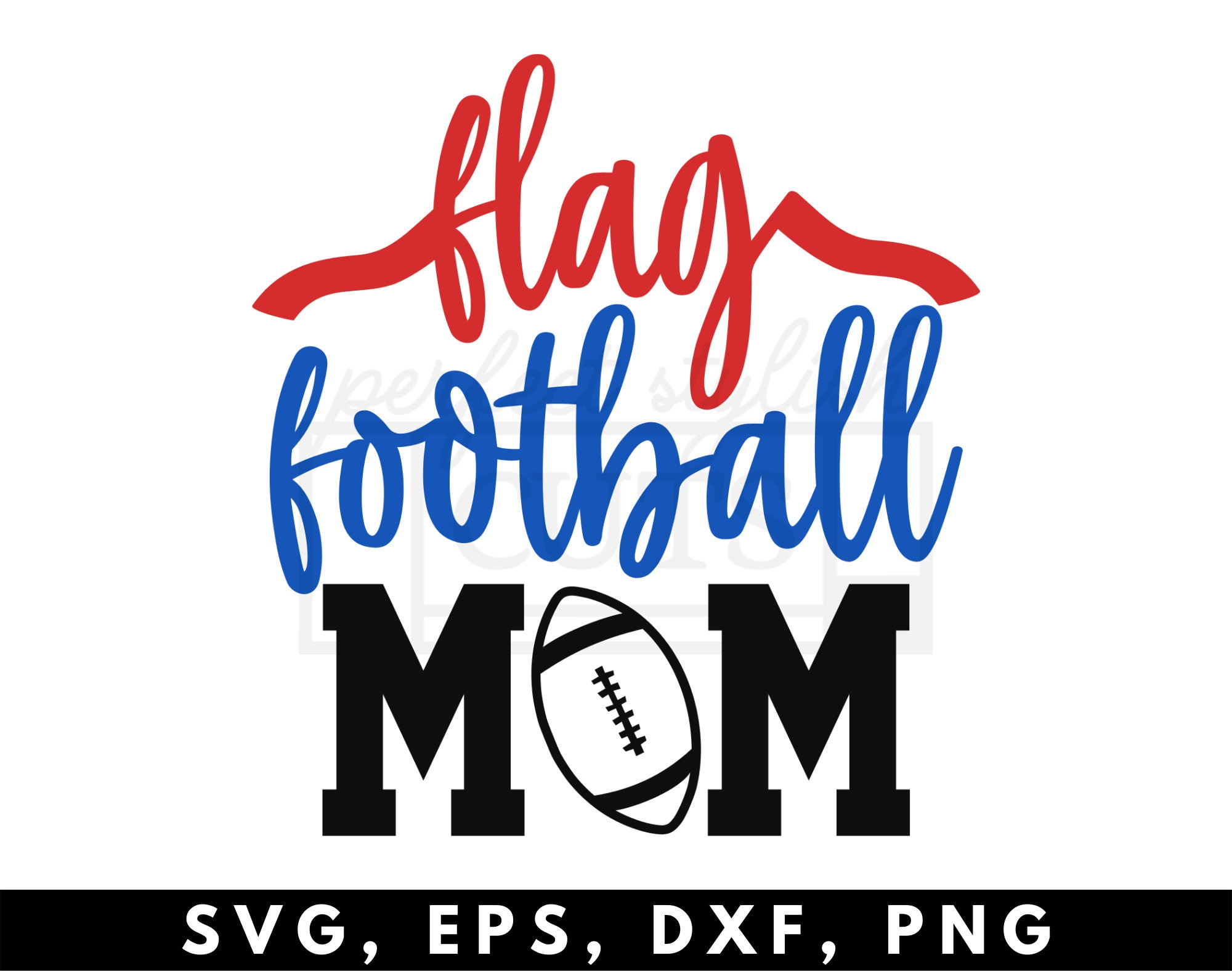 Flag Football Mom SVG File for Cricut and Silhouette Cameo - Etsy