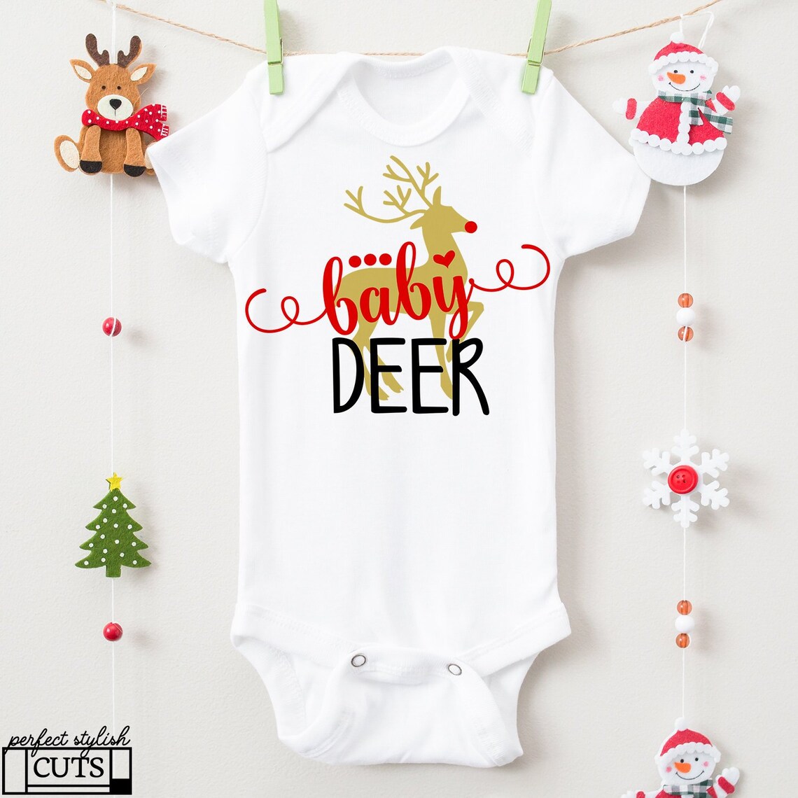 Baby Deer SVG DXF EPS Png Files for Cutting Machines Cameo | Etsy