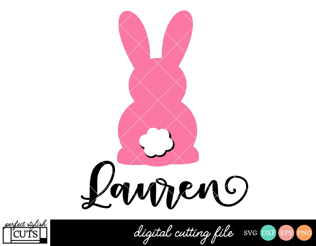 Girl Easter Svg - Easter Bunny SVG, DXF, EPS, Png - Cotton Tail Svg ...
