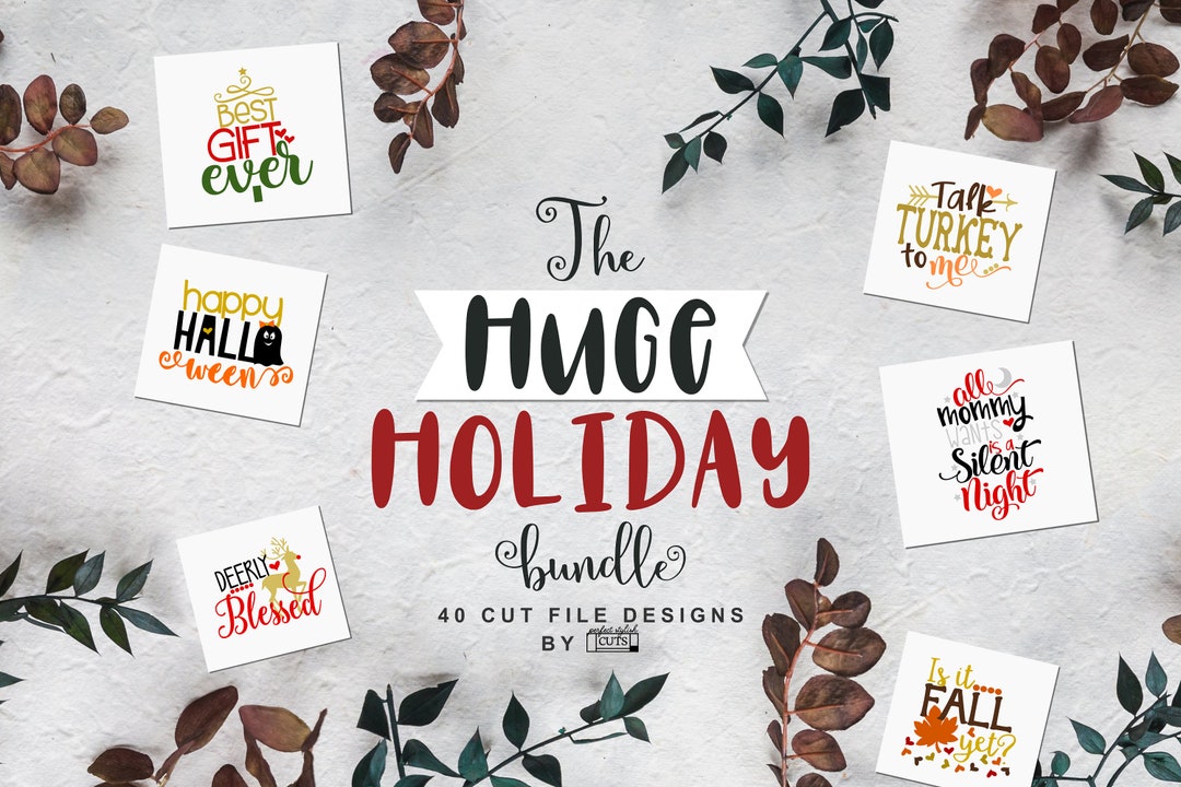The HUGE Holiday SVG Bundle, Halloween Svg Bundle, Thanksgiving Svg ...