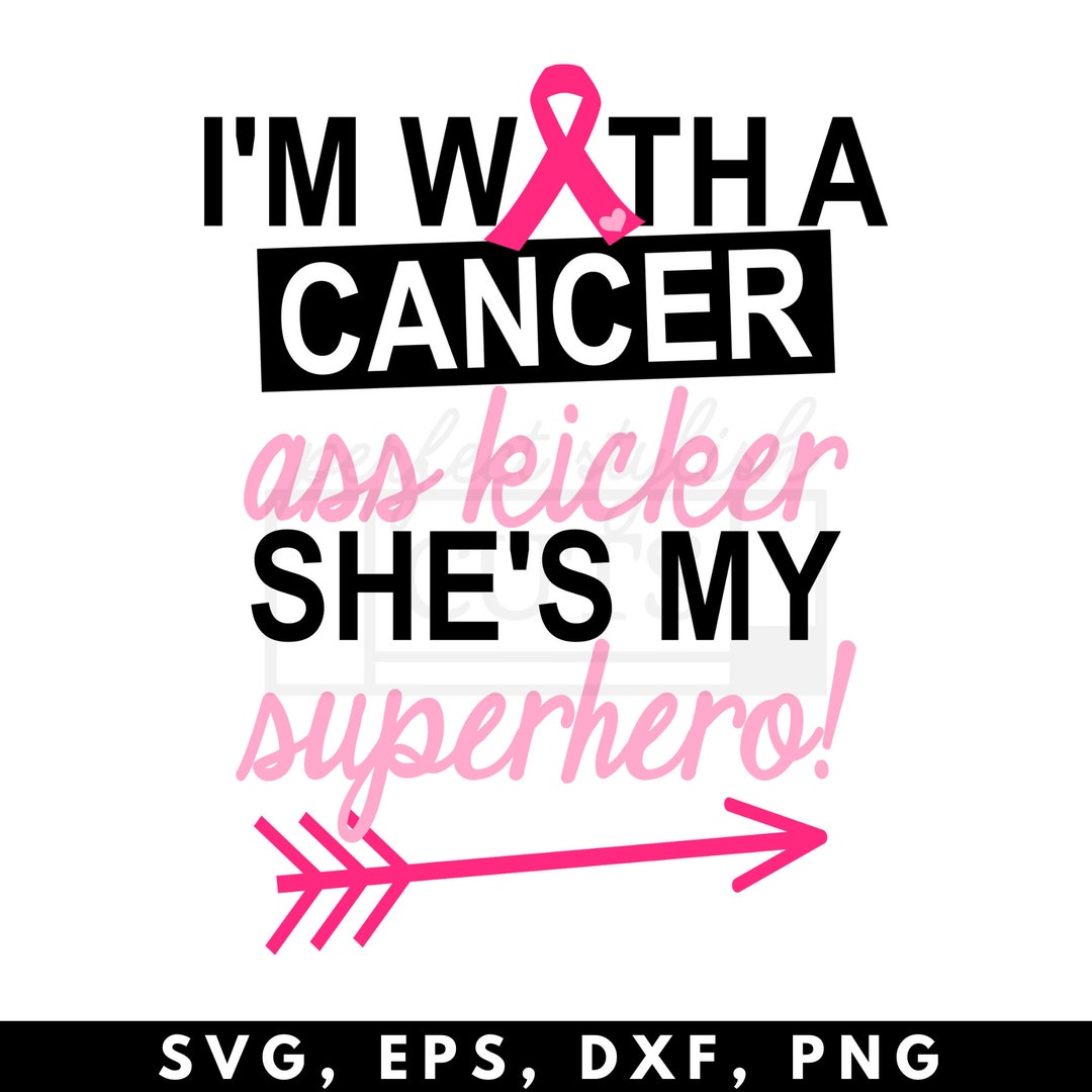 Shes My Superhero Cancer SVG, Breast Cancer Svg, Awareness Svg, Pink ...