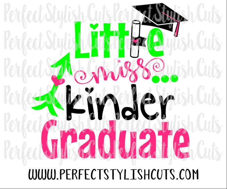 Little Miss Kinder Graduate SVG Graduación svg Preescolar - Etsy España