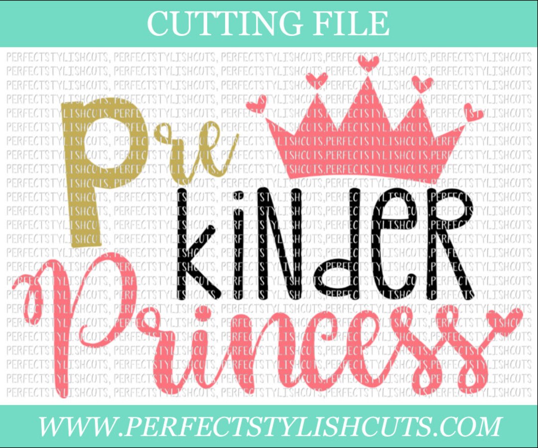 Prek Princess SVG, DXF, EPS, Png Files for Cutting Machines Cameo or ...