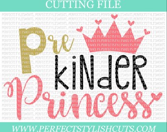 Prek Princess Svg - Etsy