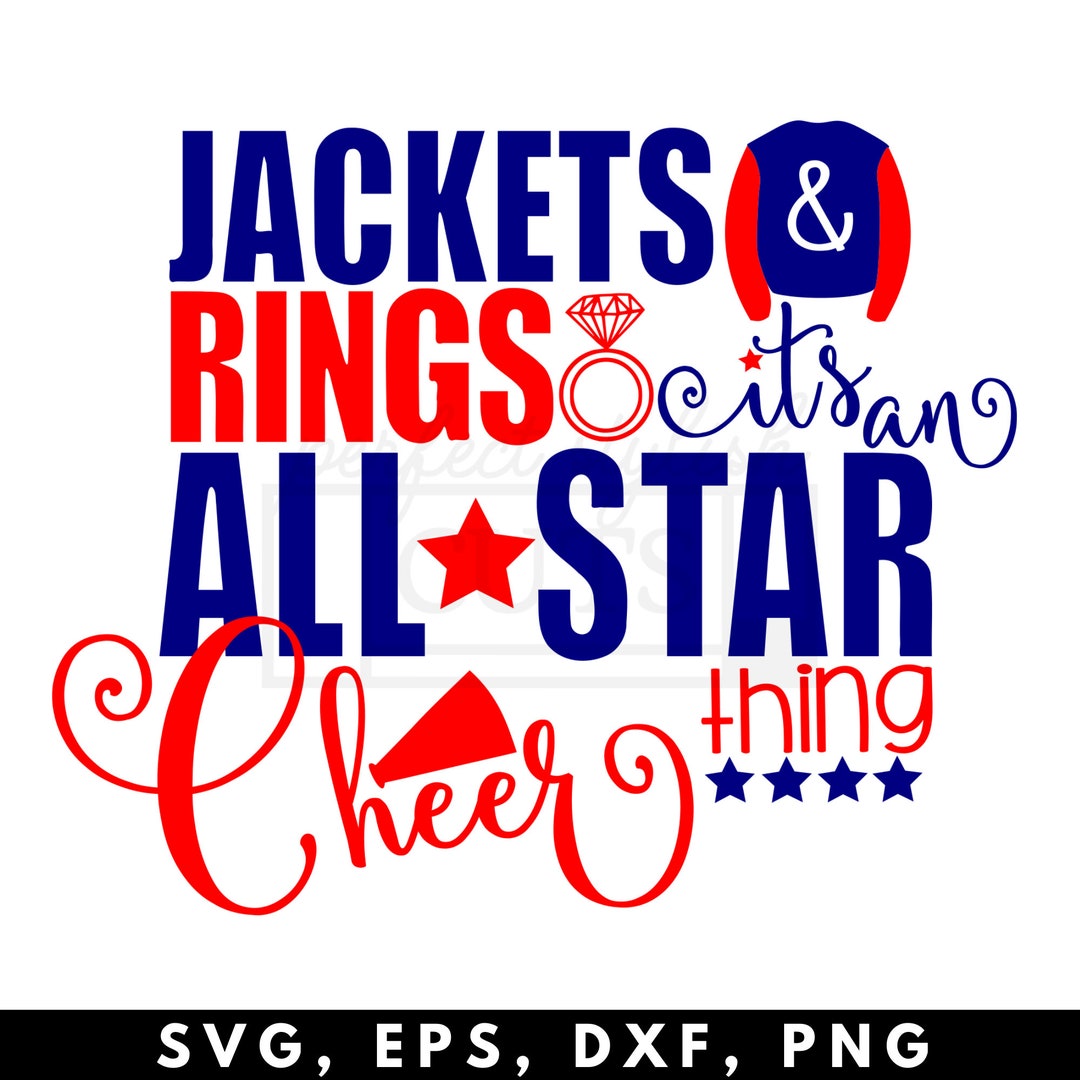 All Star Cheer SVG, DXF, Eps, PNG Files for Cutting Machines Cameo or ...
