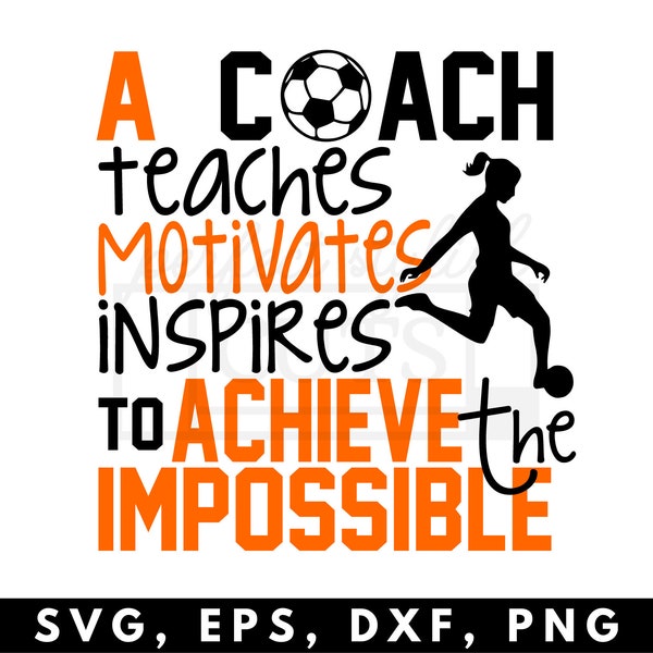 Soccer Coach Svg - Etsy