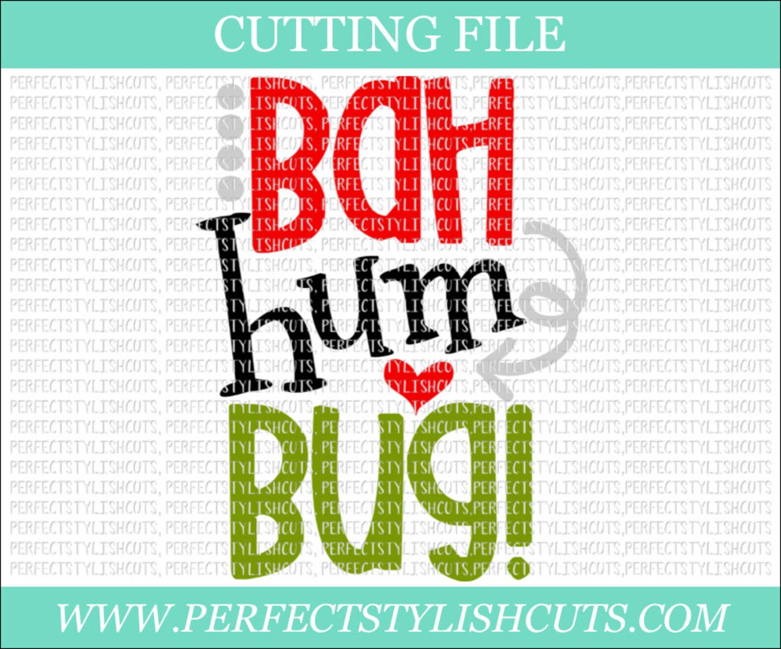 Bah Humbug SVG DXF EPS Png Files for Cutting Machines Cameo - Etsy