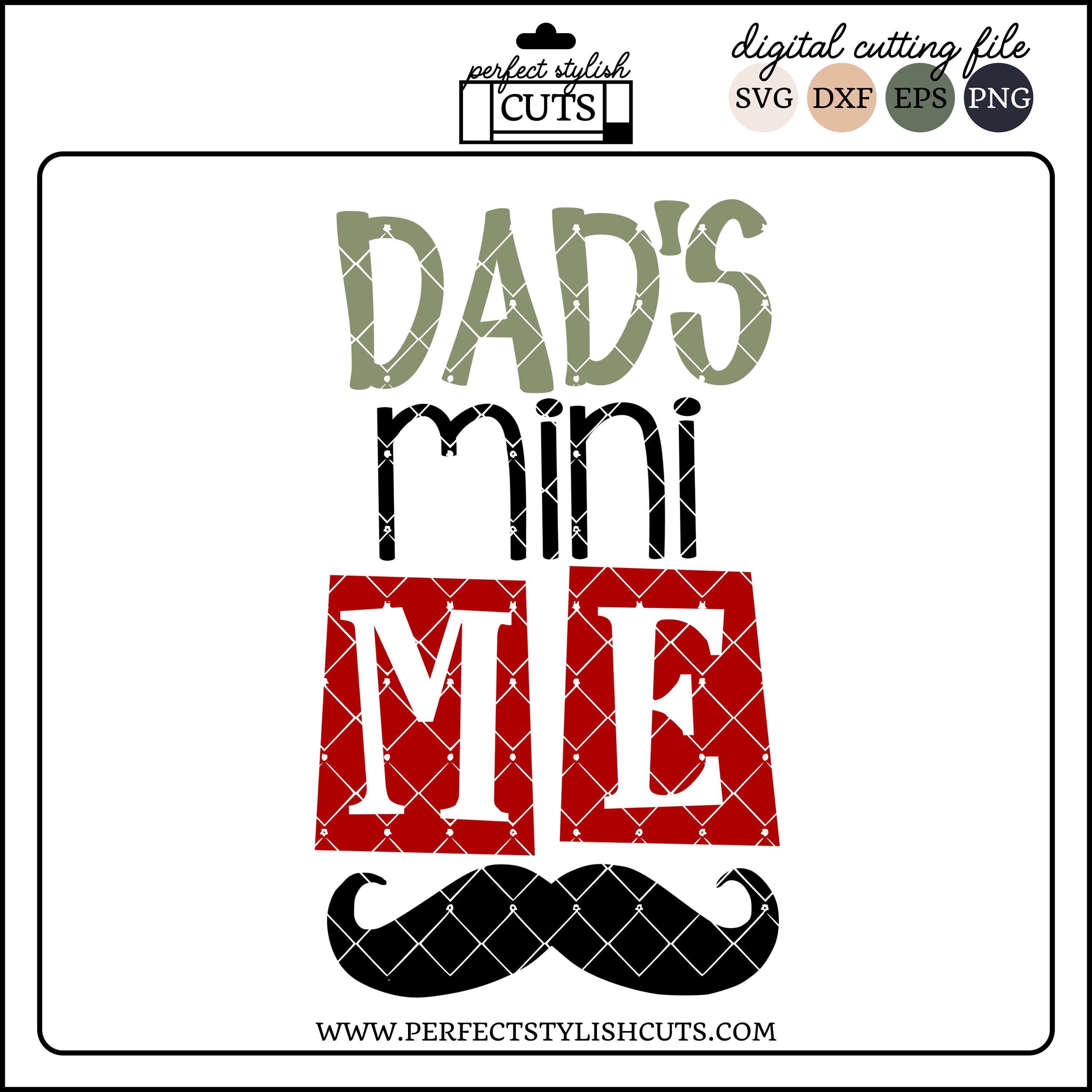 Dad's Mini Me Svg Father's Day SVG DXF Epspng Svg | Etsy