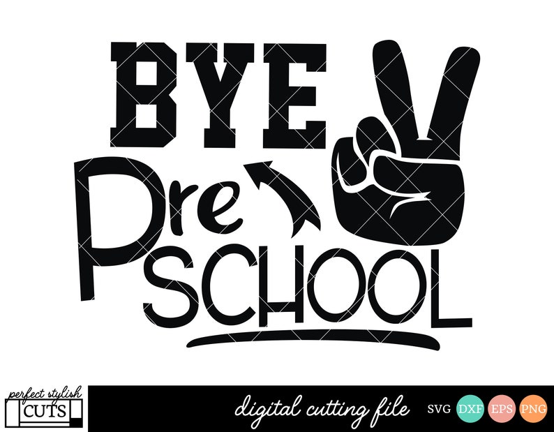 Peace Out Svg Bye Preschool Svg Last Day of School SVG DXF - Etsy