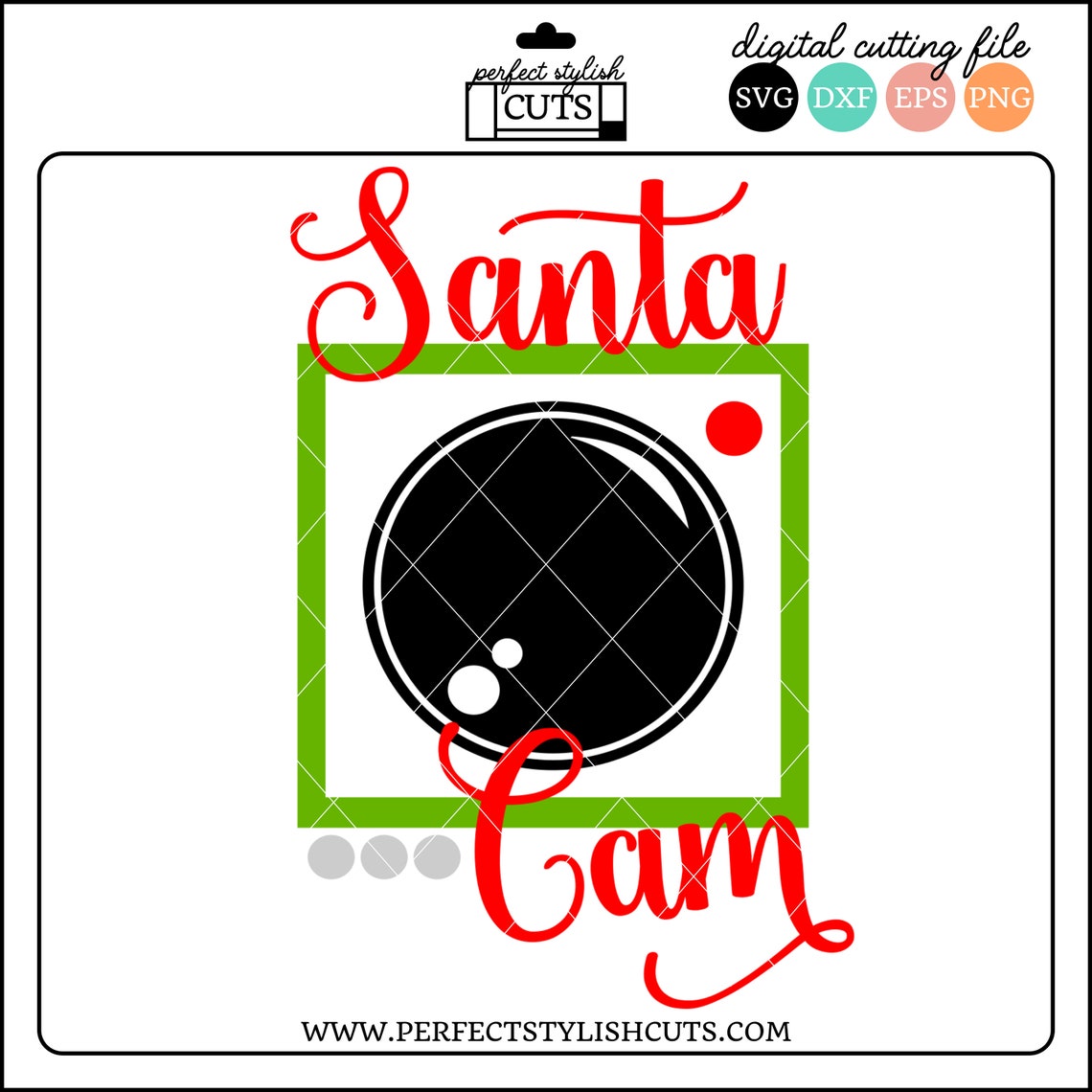 Santa Cam SVG DXF EPS Png Files for Cutting Machines Cameo | Etsy