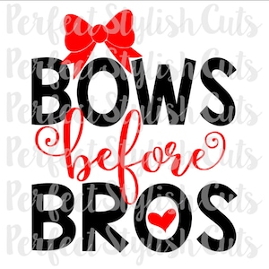 Bows Before Bros SVG DXF Eps PNG Files for Cutting Machines - Etsy