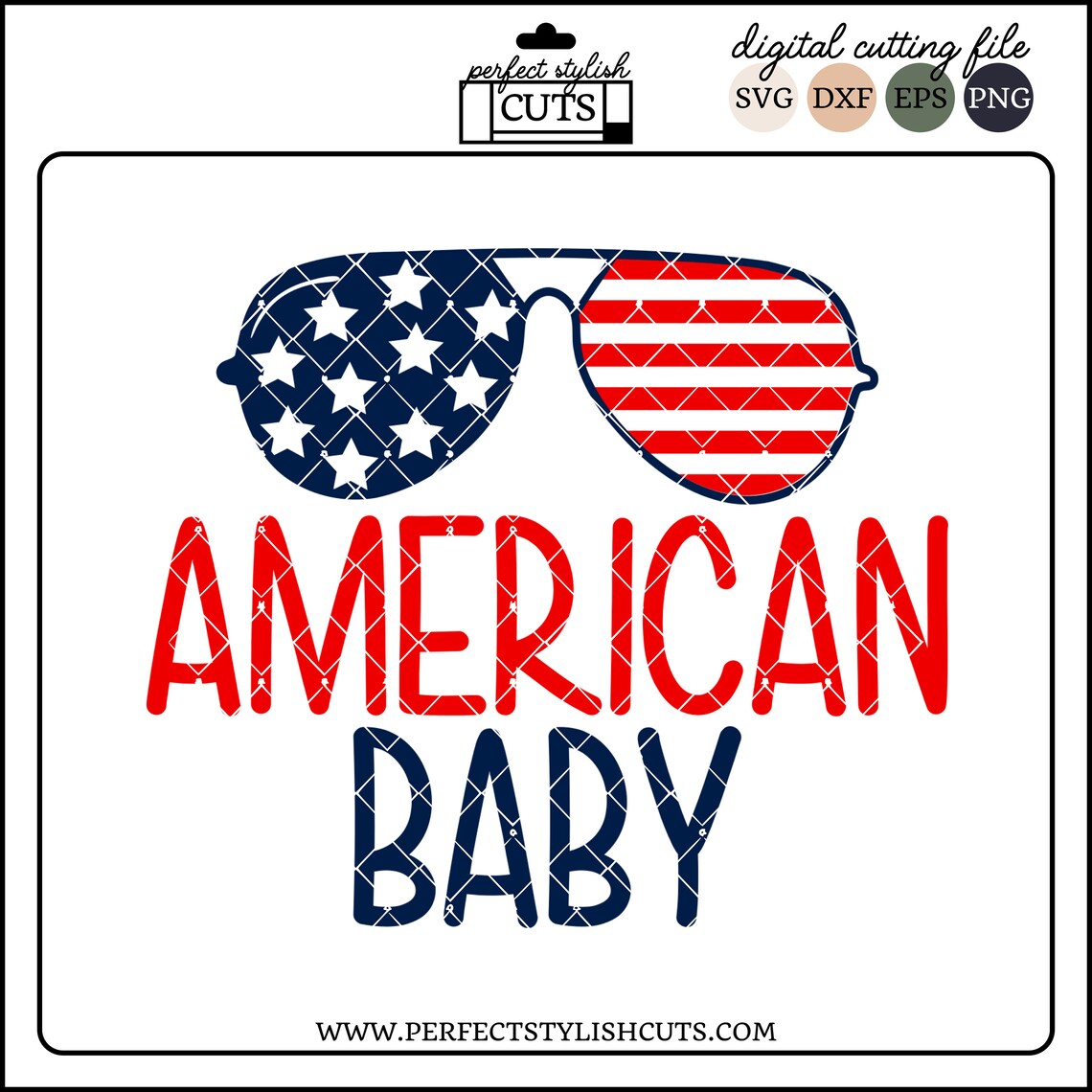 American Baby SVG Merica Svg 4th of July Svg DXF EPS - Etsy