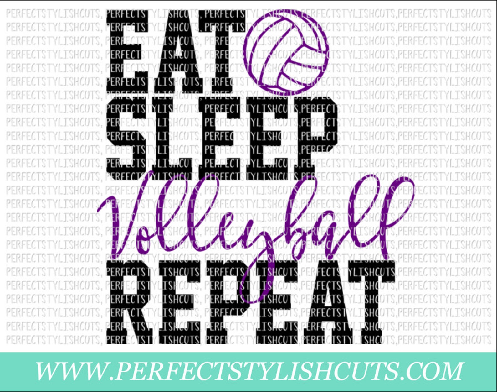 Eat, Sleep, Volleyball, Repeat SVG, DXF, EPS, Png Files for Cutting ...